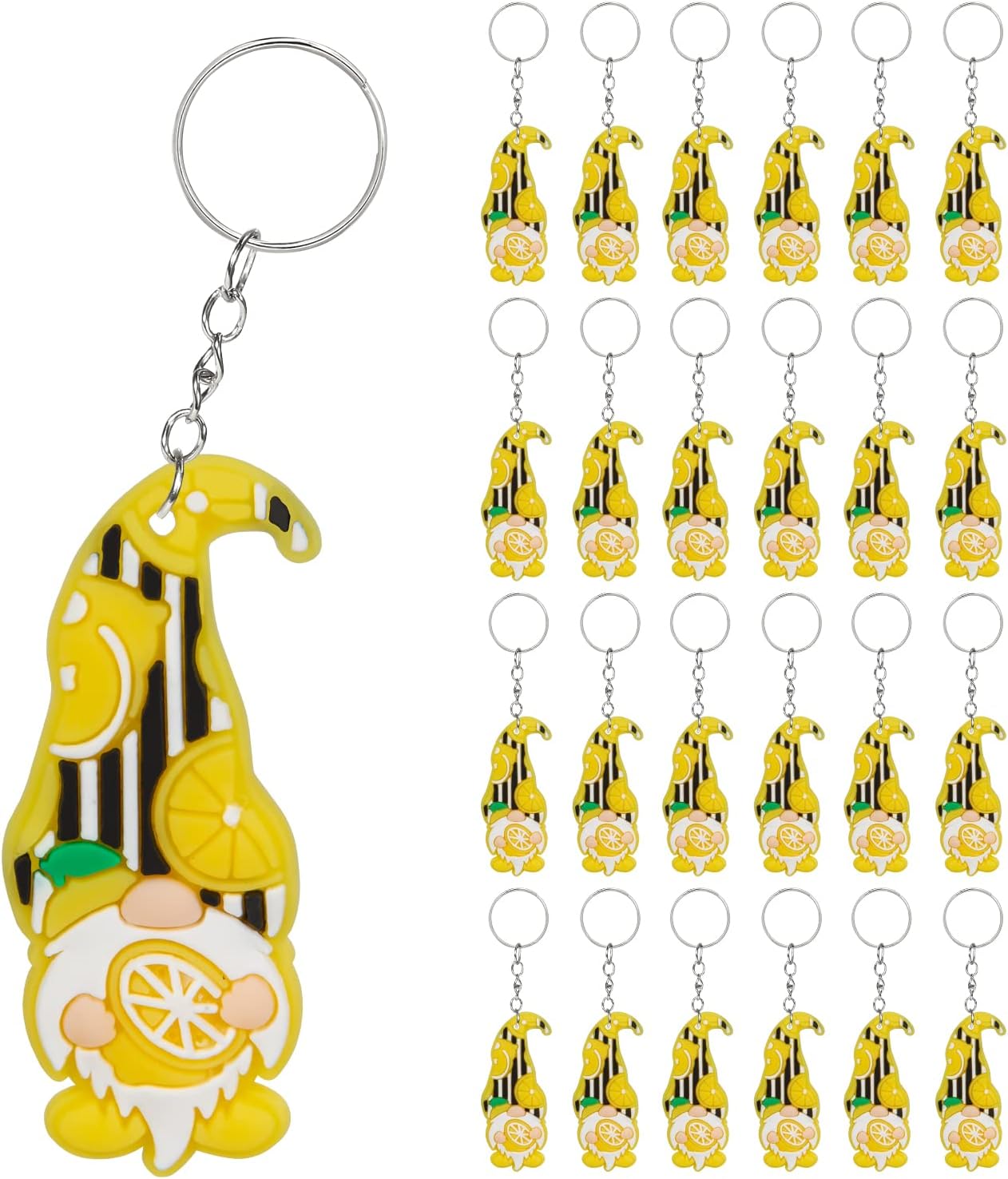 Amazon.com: Mirabuy 24 Pack Lemon Gnome Keychains Lemon Baby Shower ...