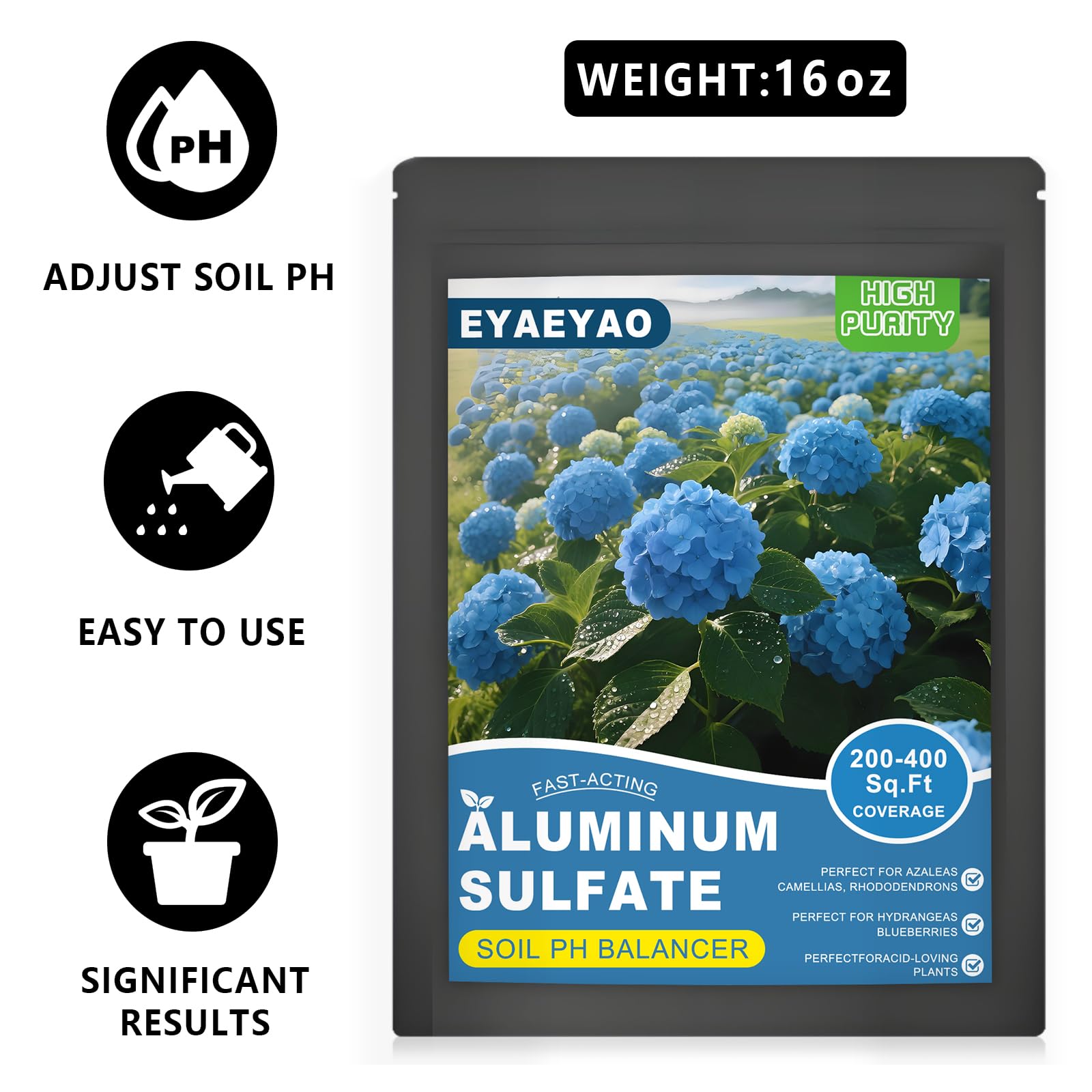 Snapklik.com : Aluminum Sulfate 16 Oz - Soil Acidifier For Hydrangeas ...