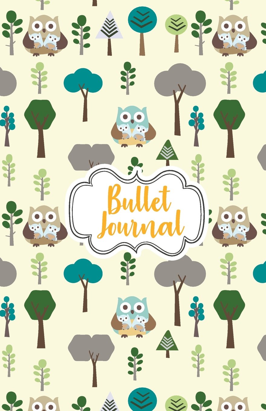 Bullet Journal: Cute Owl Cover : Notebook, Bullet Journal Dotted Grid ...