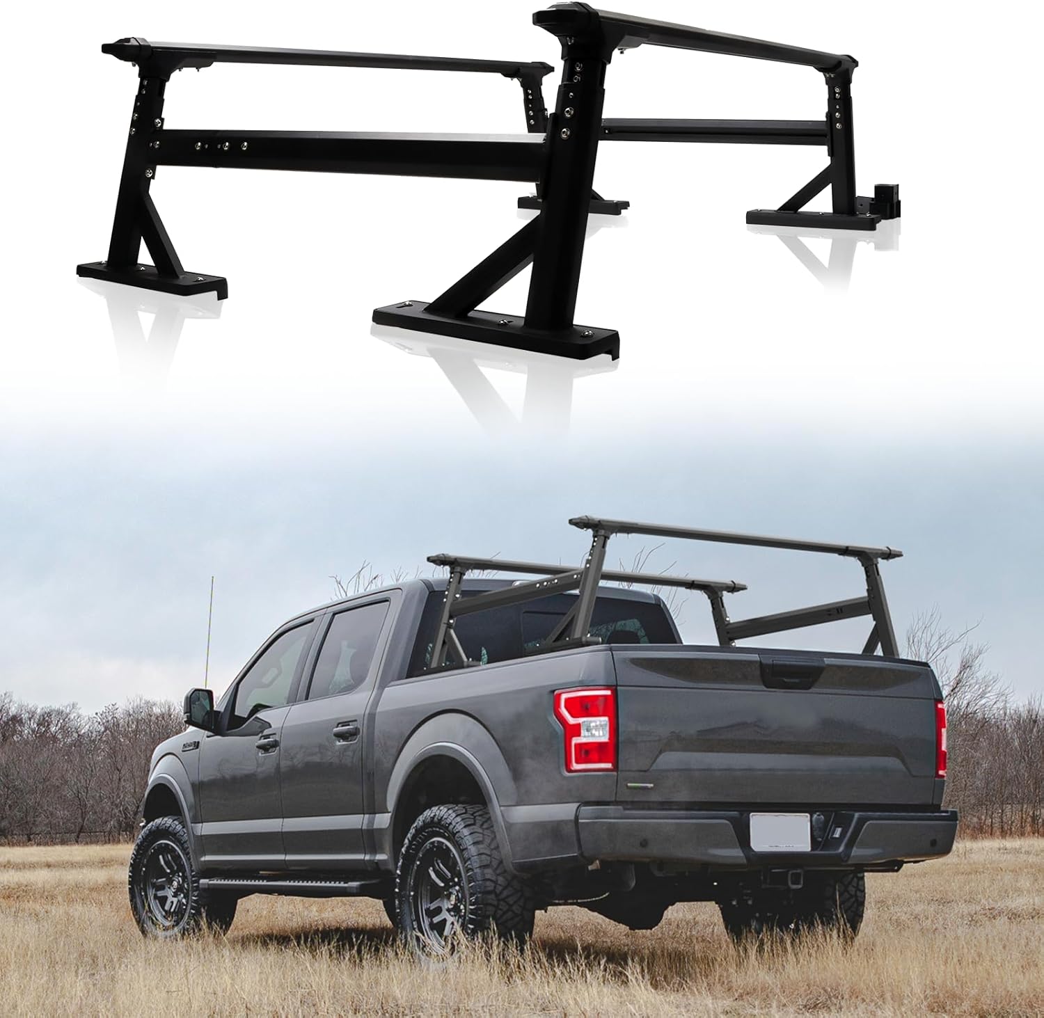 Amazon.com: TRUMGETA Extendable Bed Rack Fit for All Modern Trucks ...
