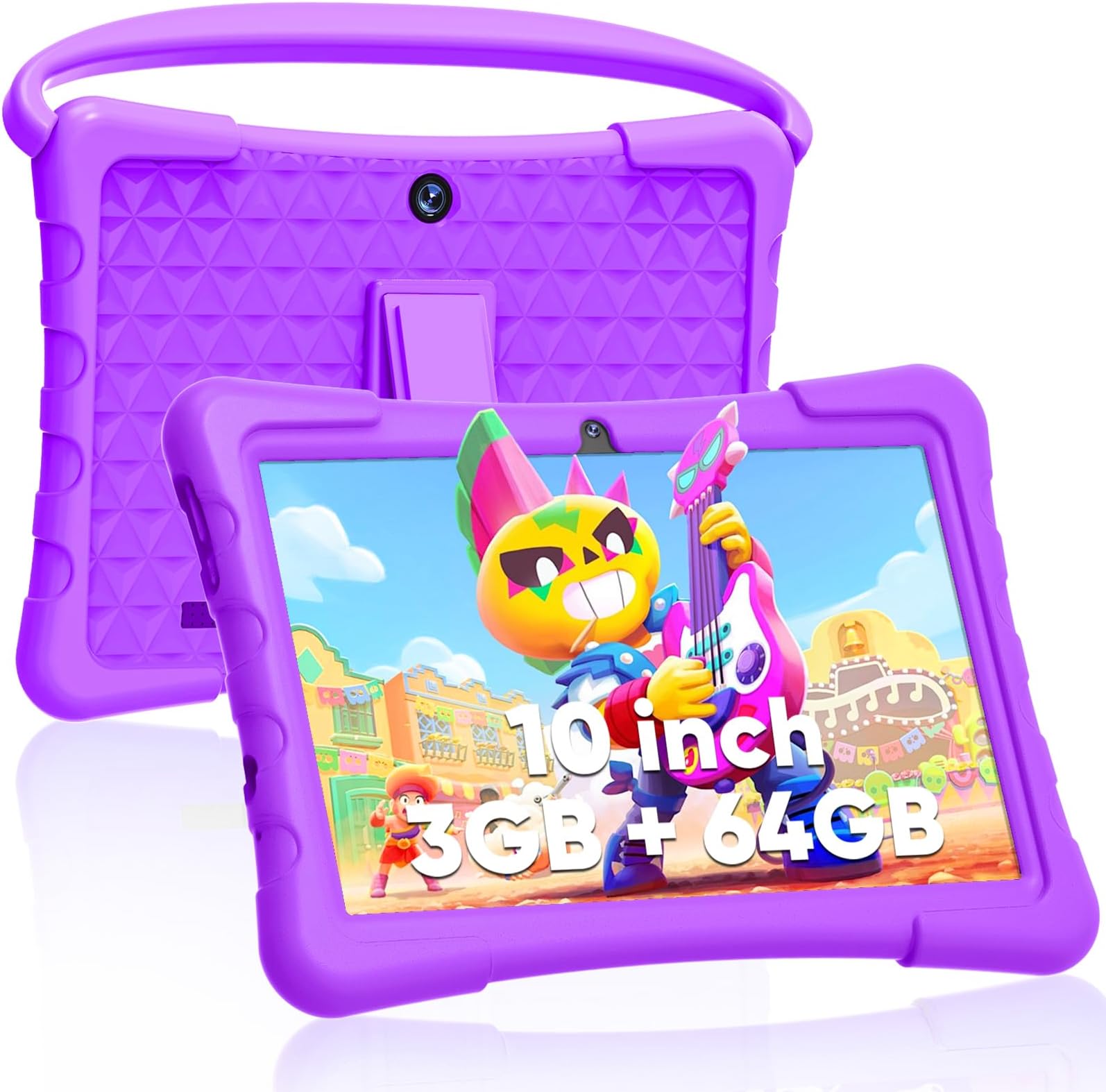 Amazon.com : PEICHENG 10 inch Kids Tablet, 8GB RAM 64GB ROM Android 13 ...
