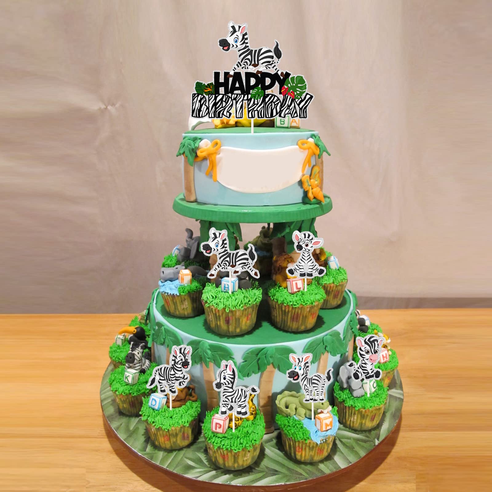 Minnie Mouse Zebra Cake Topper