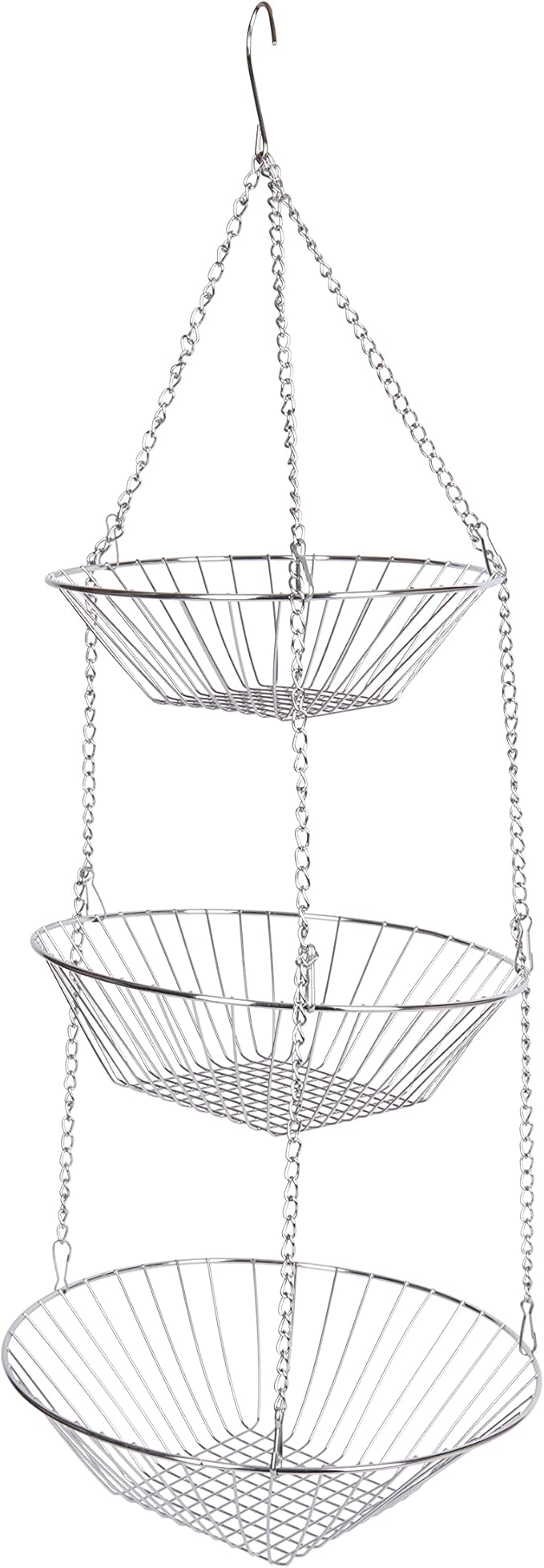 Amazon.com - KitchenCraft Hanging Vegetable Rack, Metal, Set of 3 ...