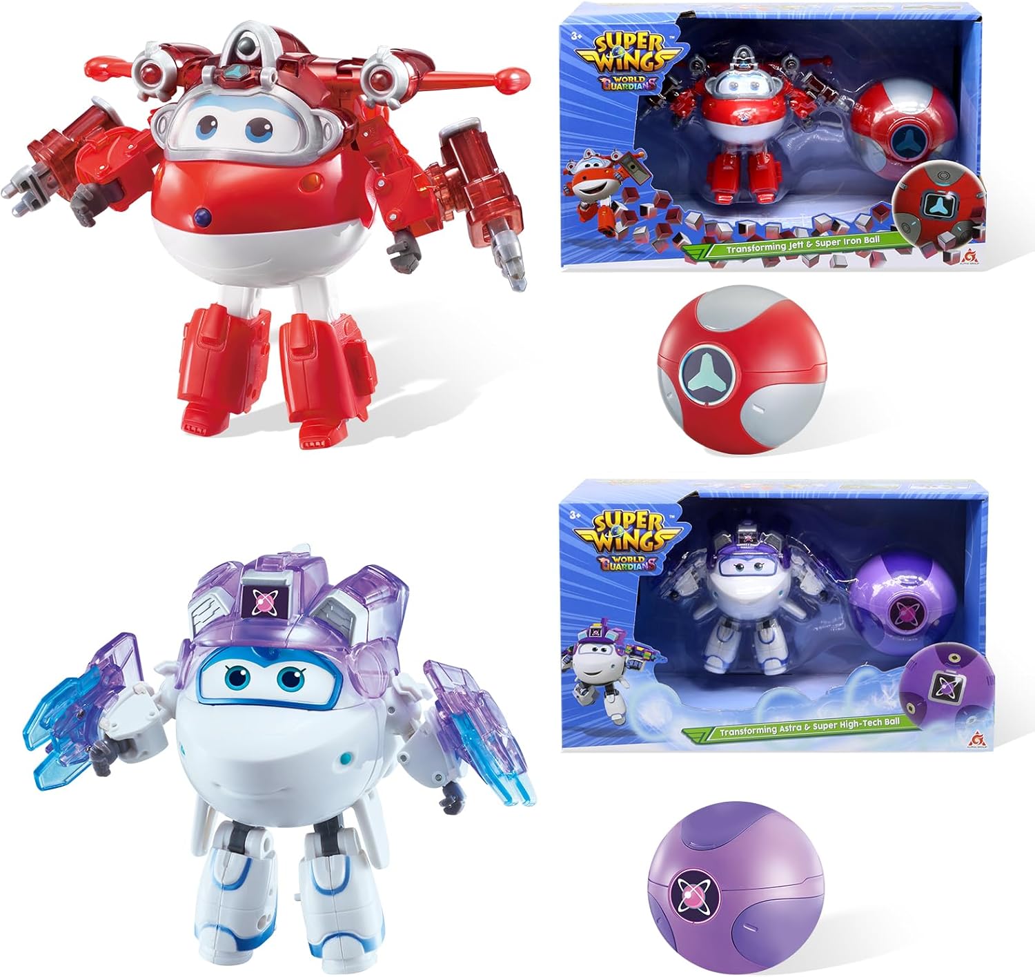 Amazon.com: Super Wings Toys 5" Transformable Robot Airplane Toy with ...