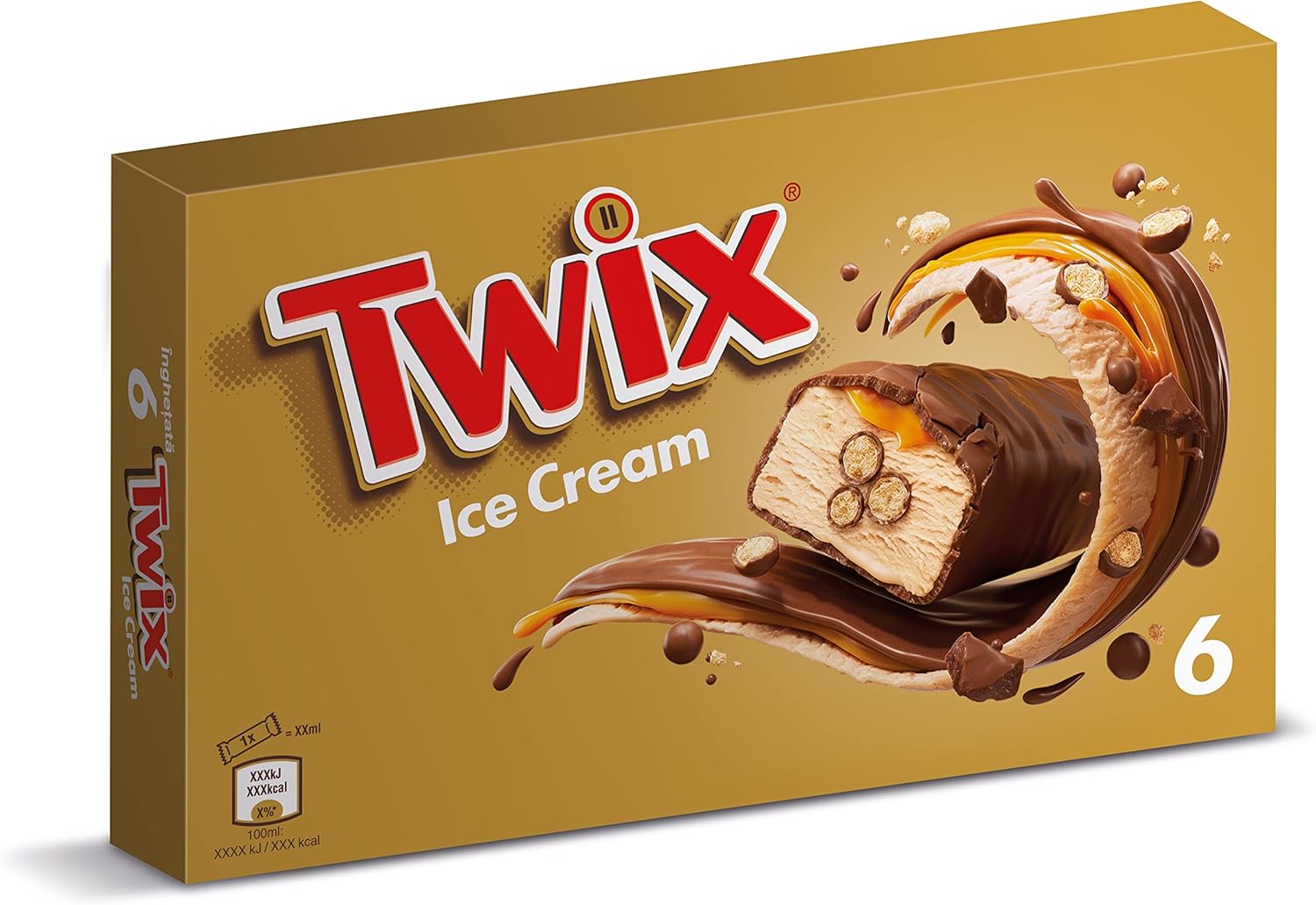 Mars Twix - Helado barritas, multipack, 6 unidades de 50ml : Amazon.es ...