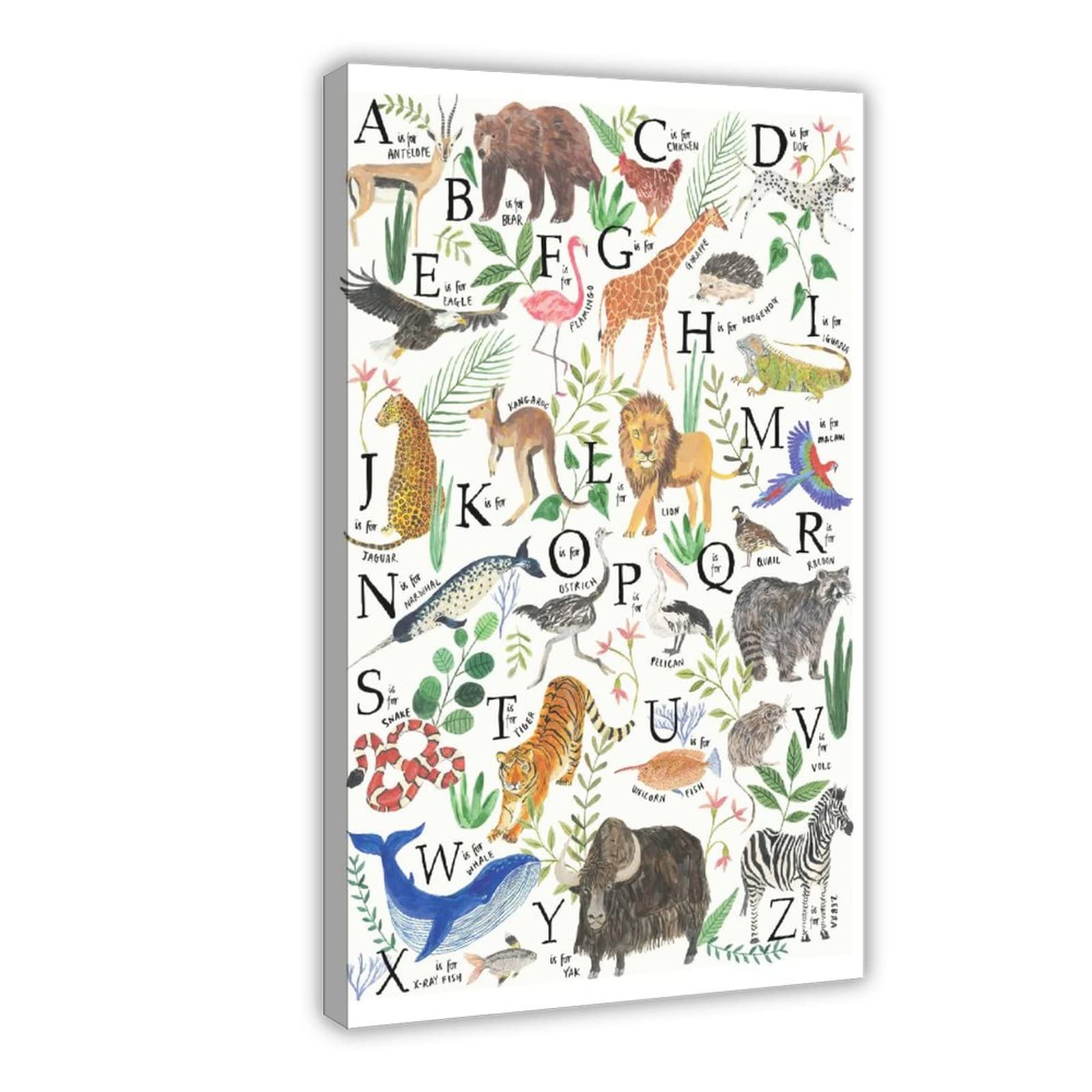 Buy Animal Alphabet ,ABC Animal Print,abc Animals ,animal Alphabet ...