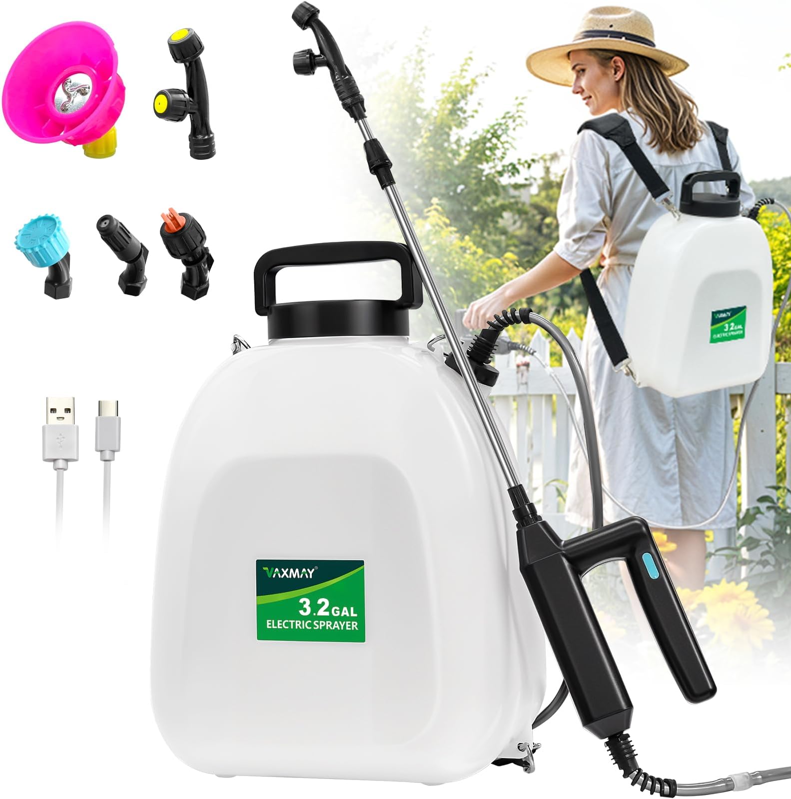 Amazon.com : SideKing Battery Powered Backpack Sprayer 4 Gallon ...