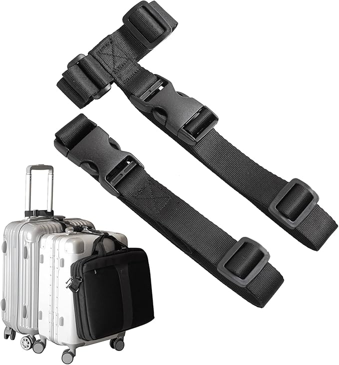 Amazon.com: Luggage Straps,Two Add a Bag Suitcase Strap Belt,Adjustable ...
