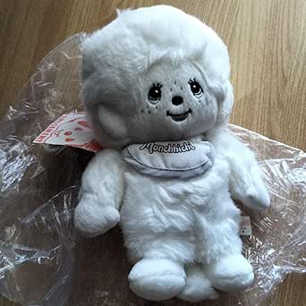 Amazon.co.jp: Monchhichi Mascot Monotone Plush White : Toys & Games