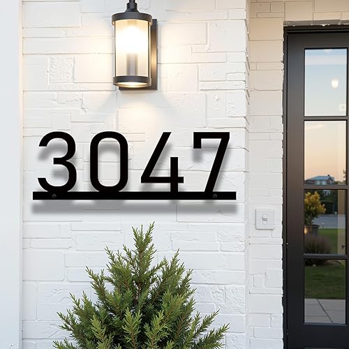 Amazon.com: House Numbers for Outside, Personalized Metal House Number ...