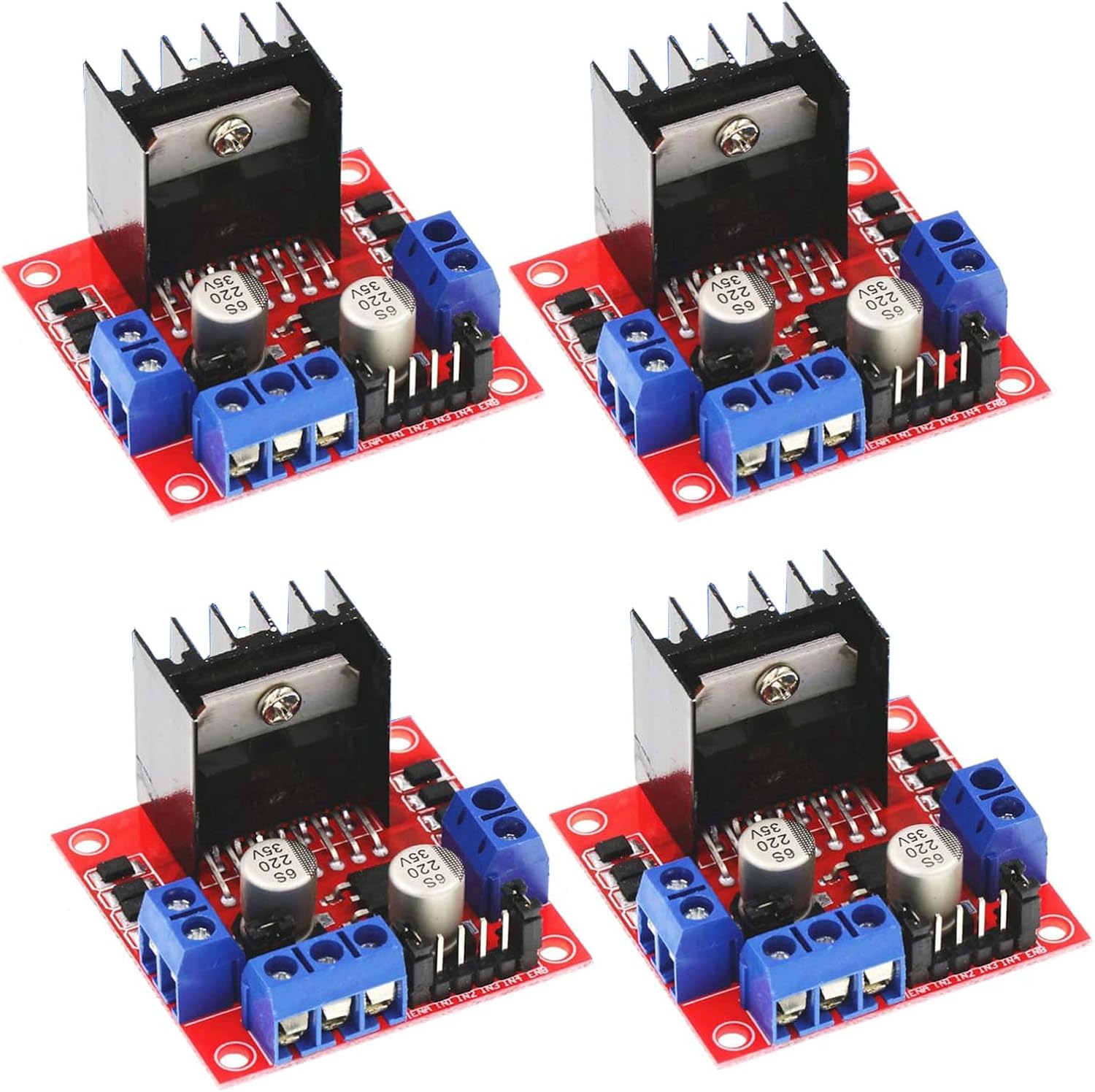 4 pièces L298N Motor Drive Controller Board Module Dual H Pont DC ...