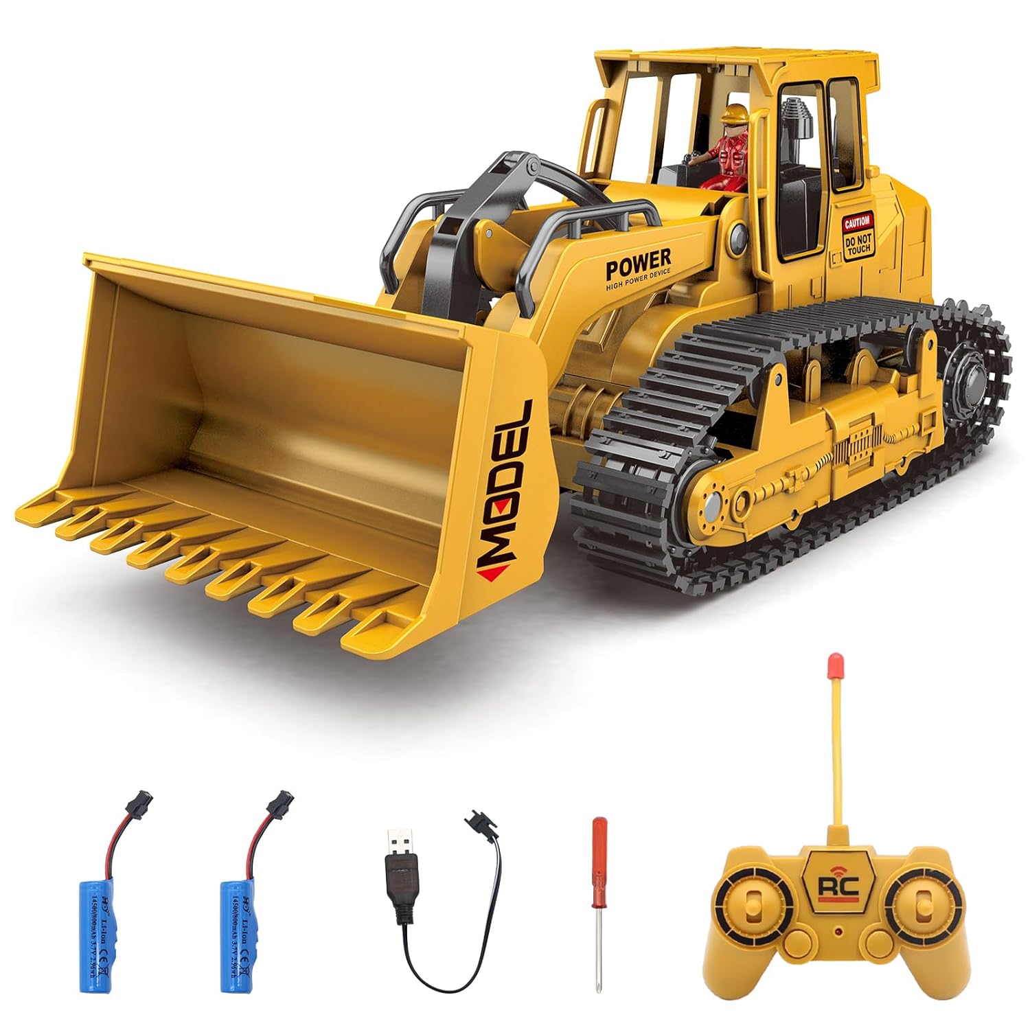 Remote Control Bulldozer RC 1/20 Full Construction Vehicle, 6 Channel ...