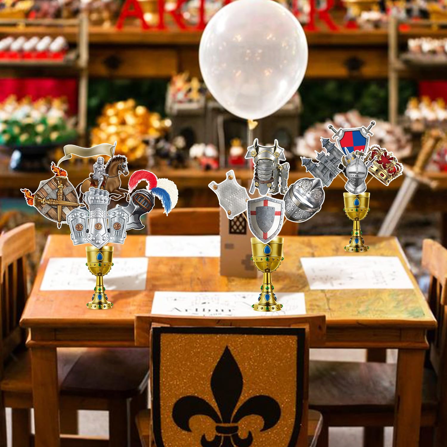 Medieval Times Centerpieces 24 Pcs Medieval Party Decorations Knight