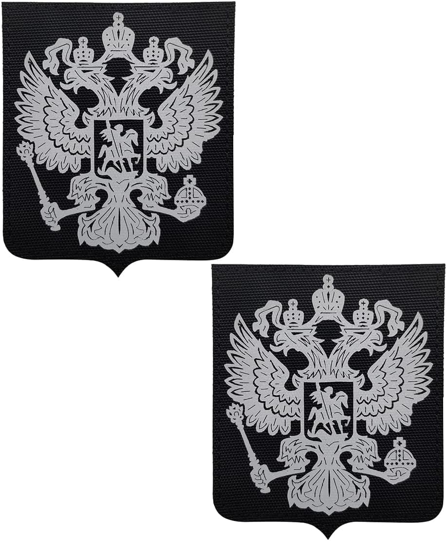 Amazon.com: 2PCS AliPlus Russia Emblem Patches IR Infrared Reflective ...