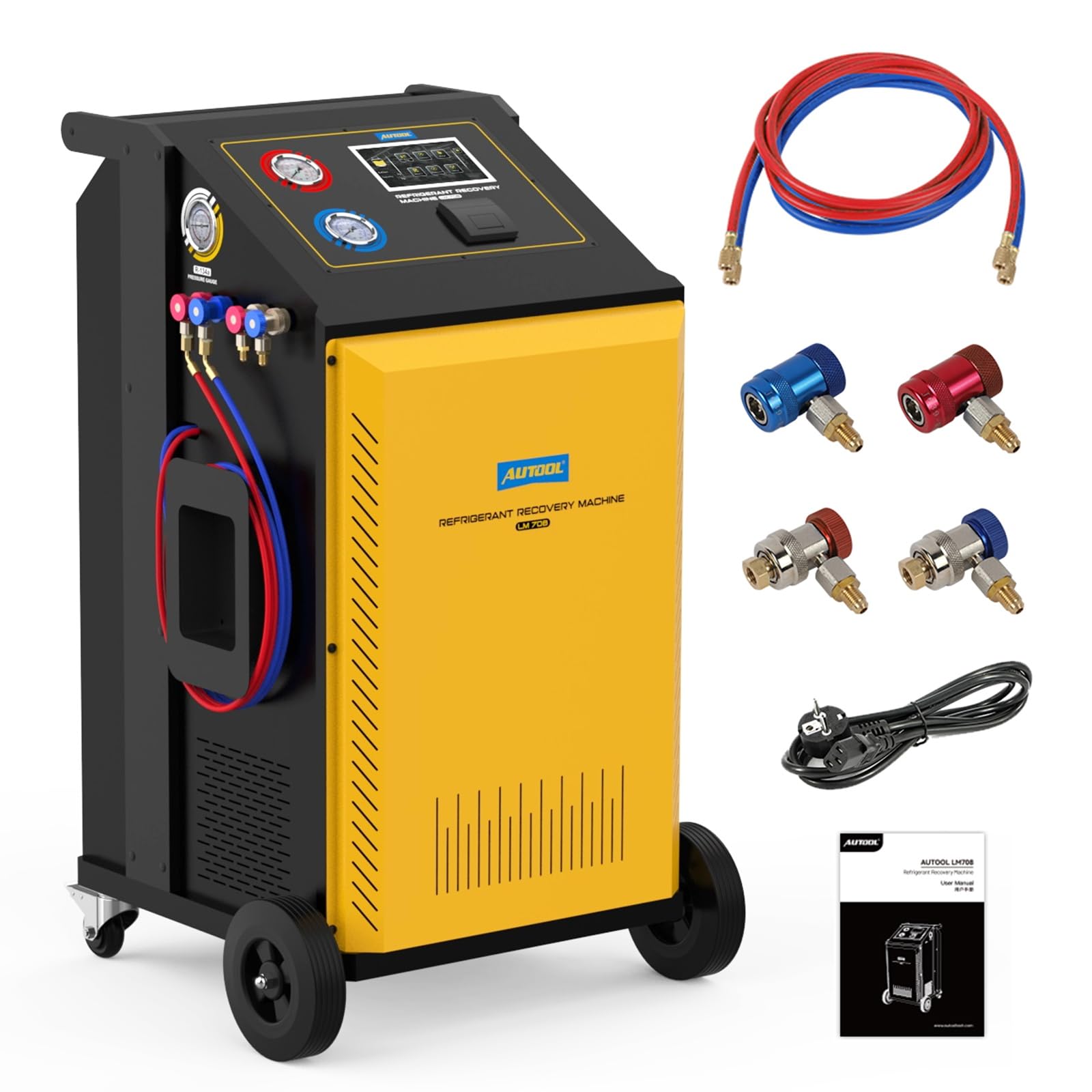 Amazon.com: AUTOOL Fully Automatic Refrigerant Recovery Recharge ...