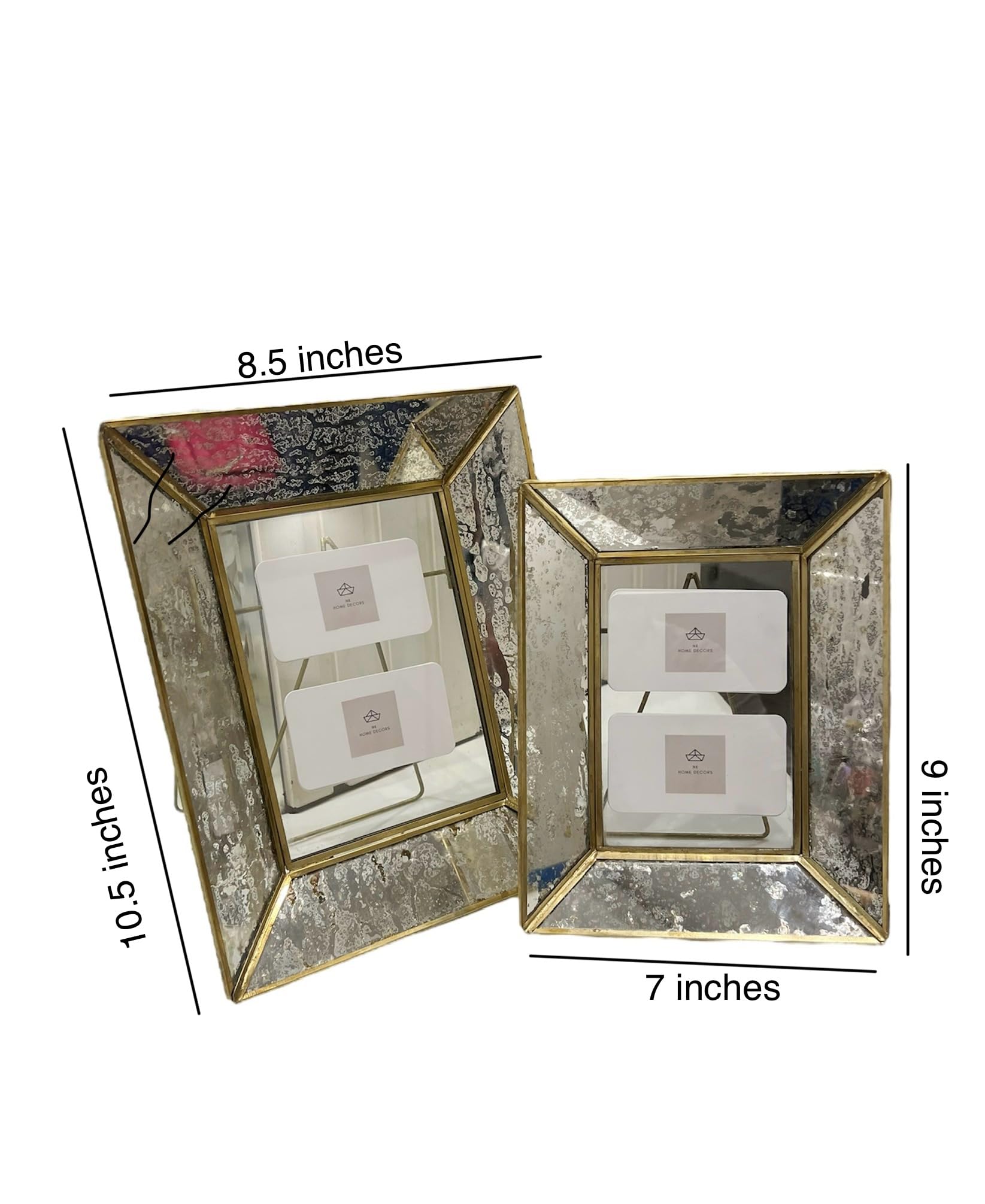Mercury Glass Picture Frames Aluminium Photo Frame 20x25cm Mercury