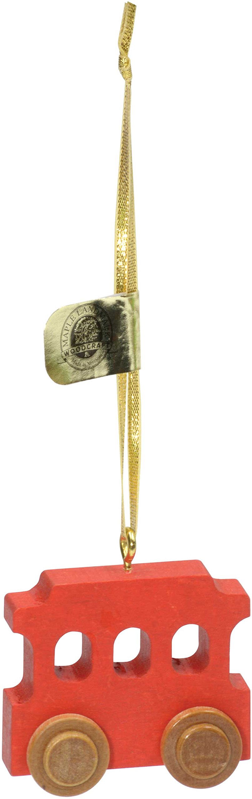 Amazon.com: Red Trolley Train Ornament - Made in USA : Home & Kitchen