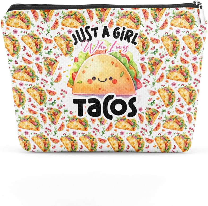 Amazon.com: TBT Taco Gifts Gifts Funny Makeup Bag Taco Cosmetic Bag ...