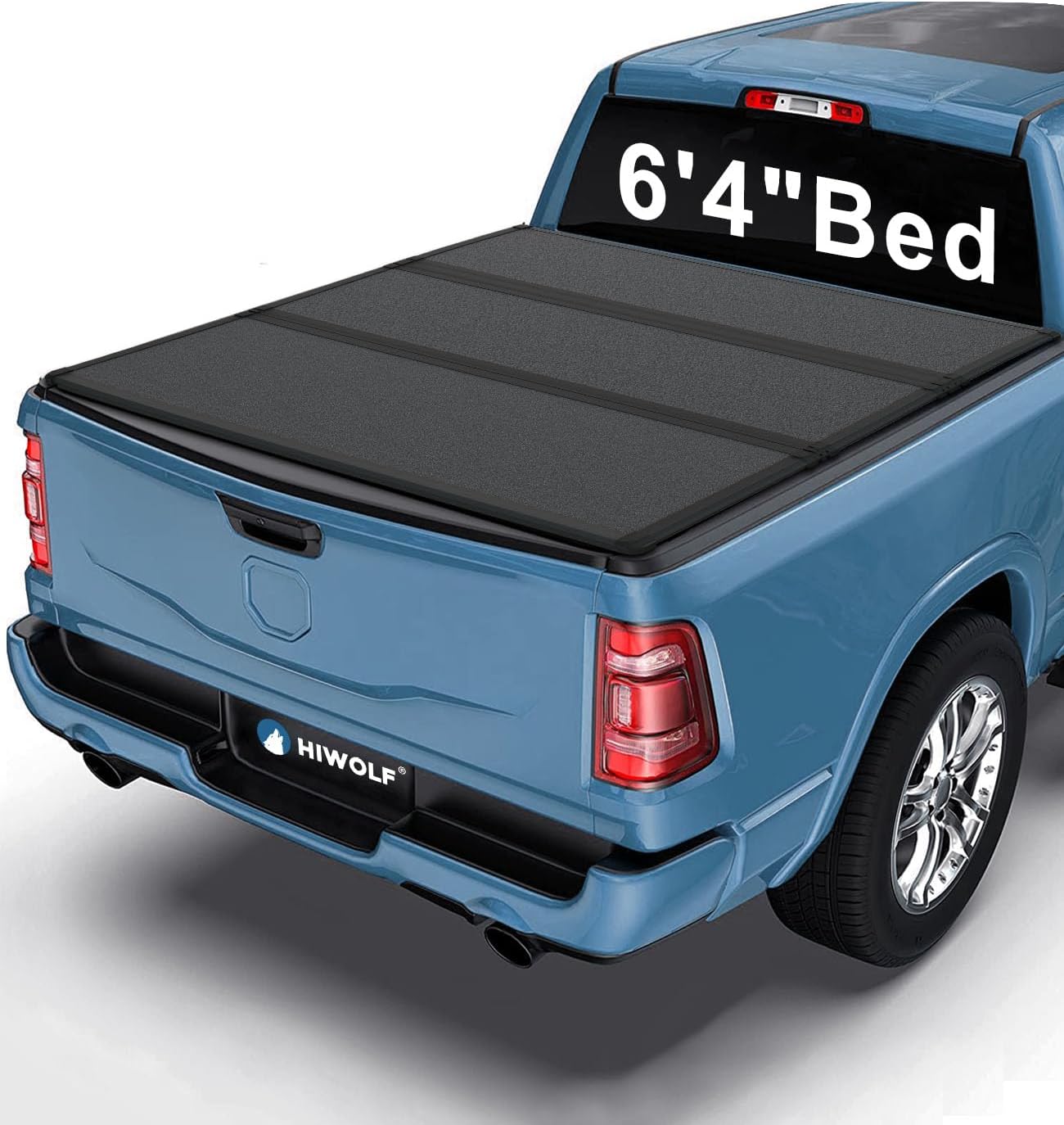 Amazon.com: TIPTOP Tri-Fold Hard Tonneau Cover Truck Bed FRP On Top for ...