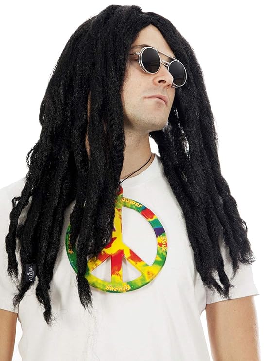 Amazon.com: ALLAURA Dreadlocks Wig Rasta Marley Wig Reggae Costume Beach Bum Dreadlock Wig for ...