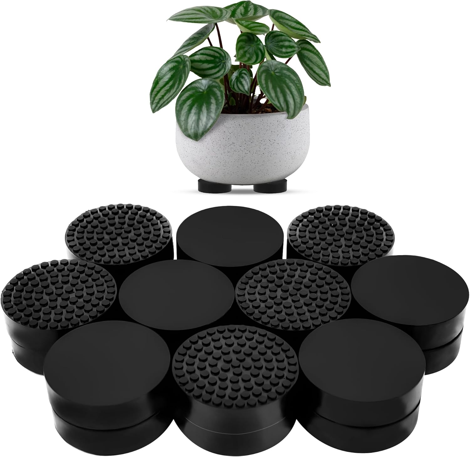 Albert Austin 20Pcs Rubber Plant Pot Feet Non-Slip with Grip Round ...