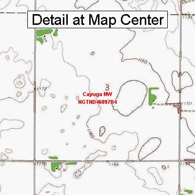 Amazon.com : USGS Topographic Quadrangle Map - Cayuga NW, North Dakota ...