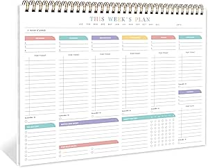 Amazon.com : TREES Weekly To Do List Pad with 52 Undated Sheets（8.5"×11 ...