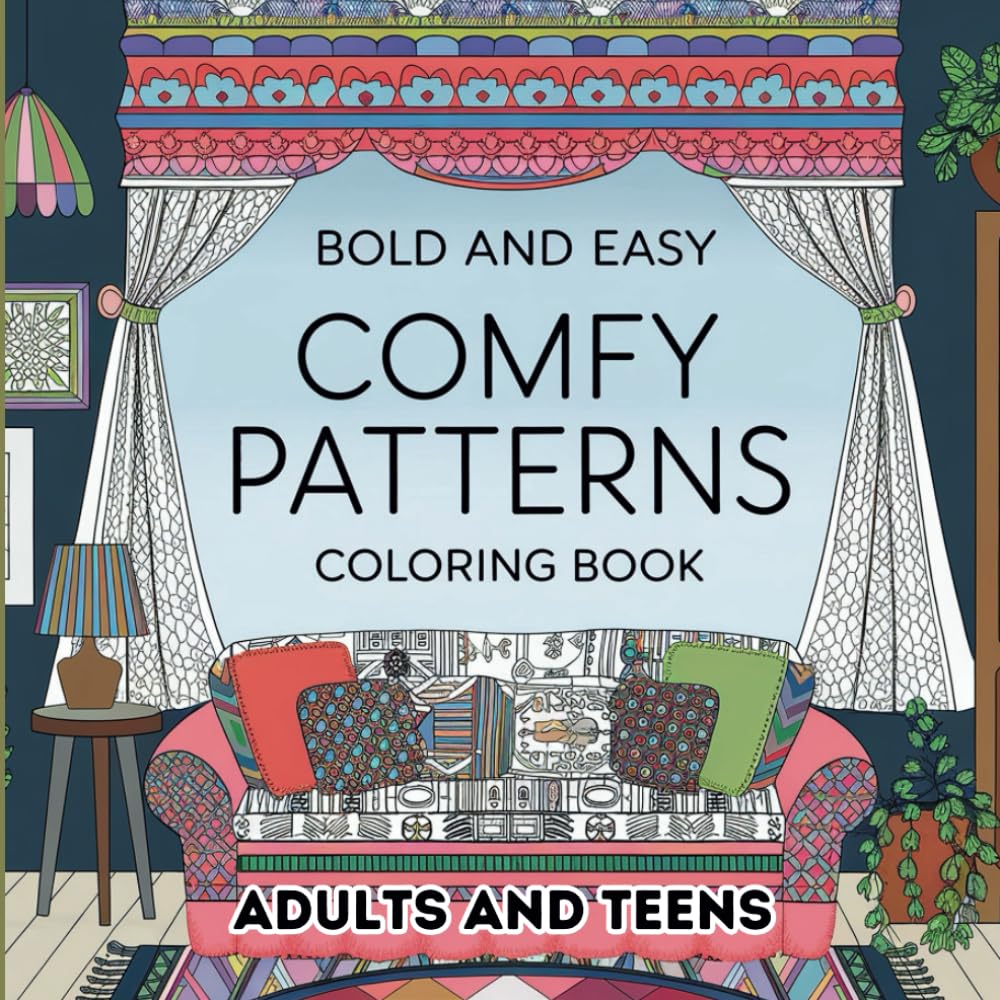 Amazon.com: Bold and Easy Comfy Patterns Coloring Book for Adults and ...