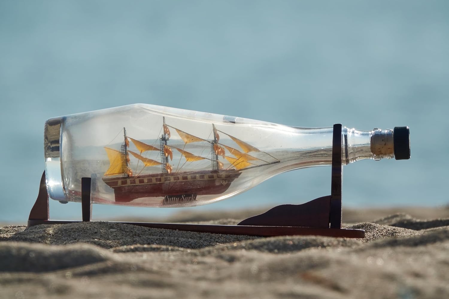 Sail Ship in Slant Brandy Bottle (Yellow English) : Amazon.in: Home ...