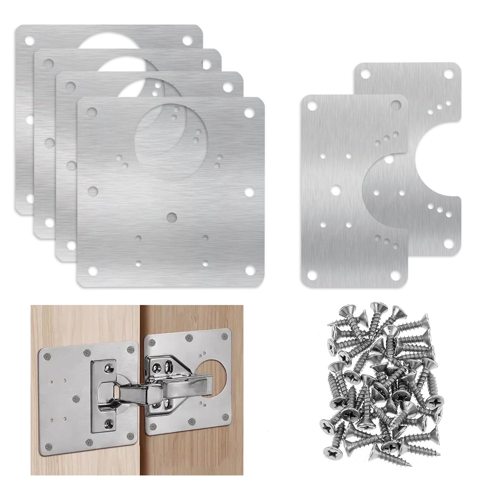 Cabinet Hinge Repair Plate