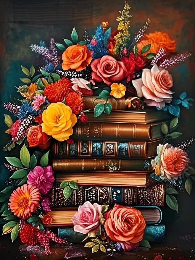 Amazon.com: Diamond Painting Kits for Adults, Books Diamond Art Kits ...