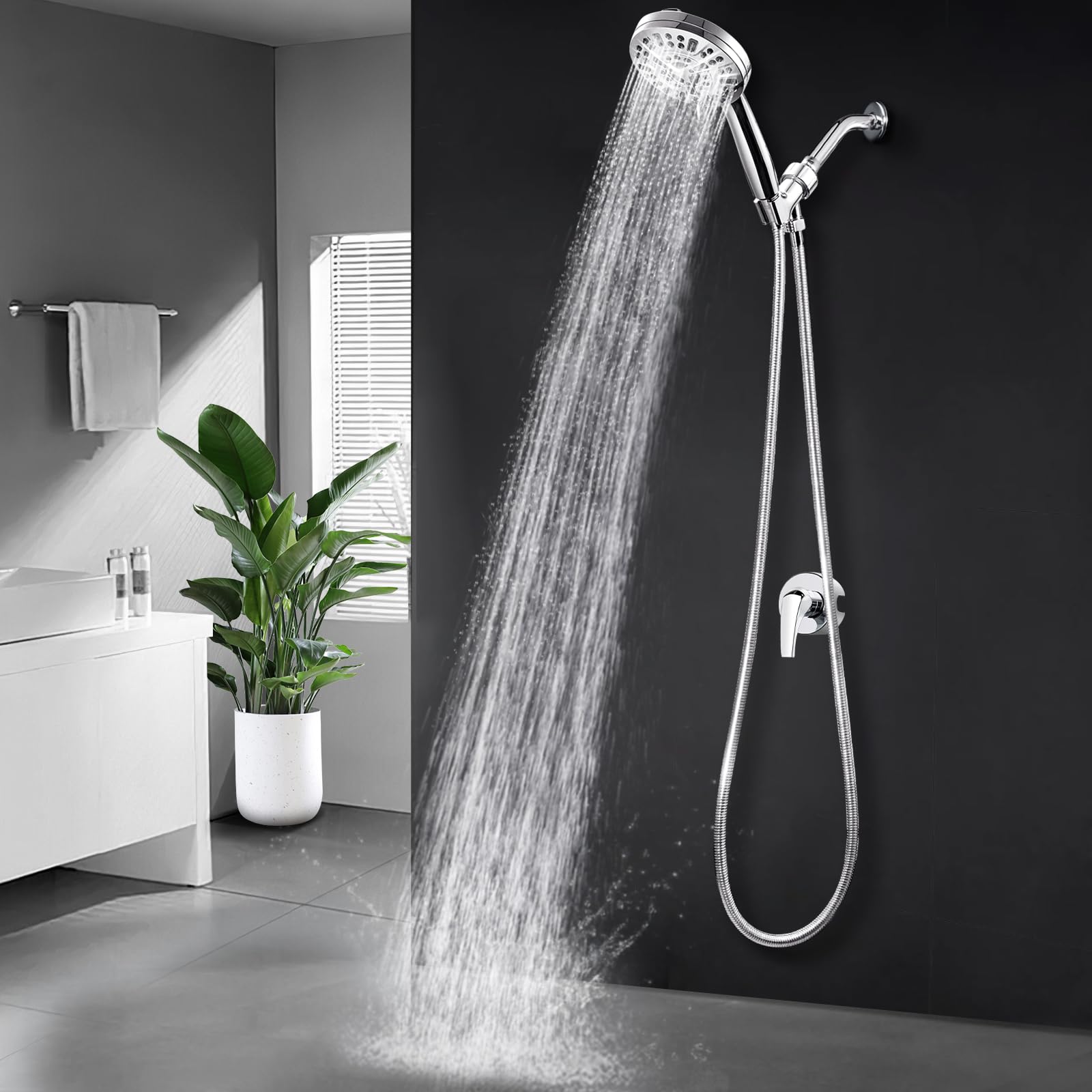 Cool Powerful Shower Head With Hose Images