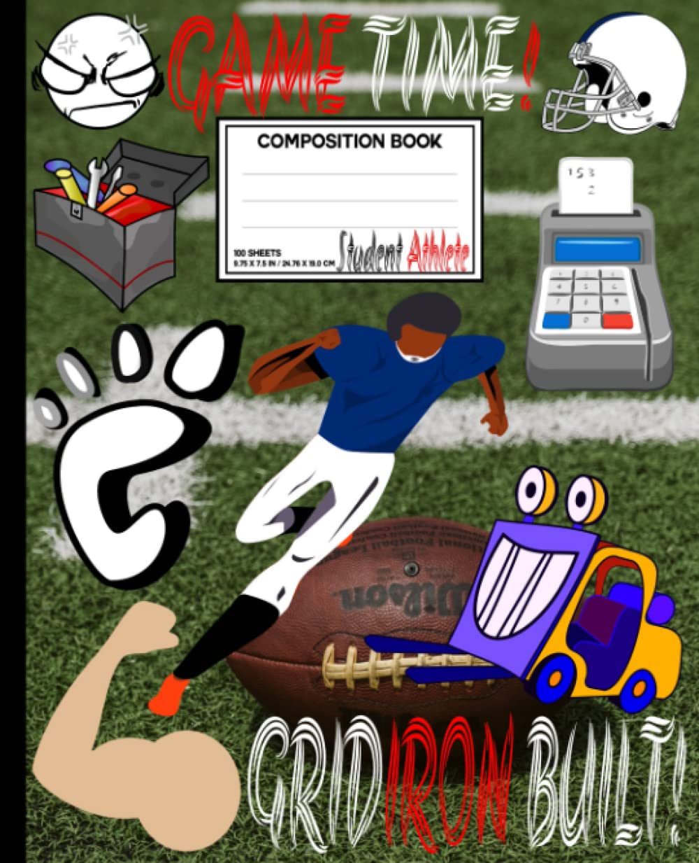 Student Athlete Football Composition Book: Notebook Journal for ...