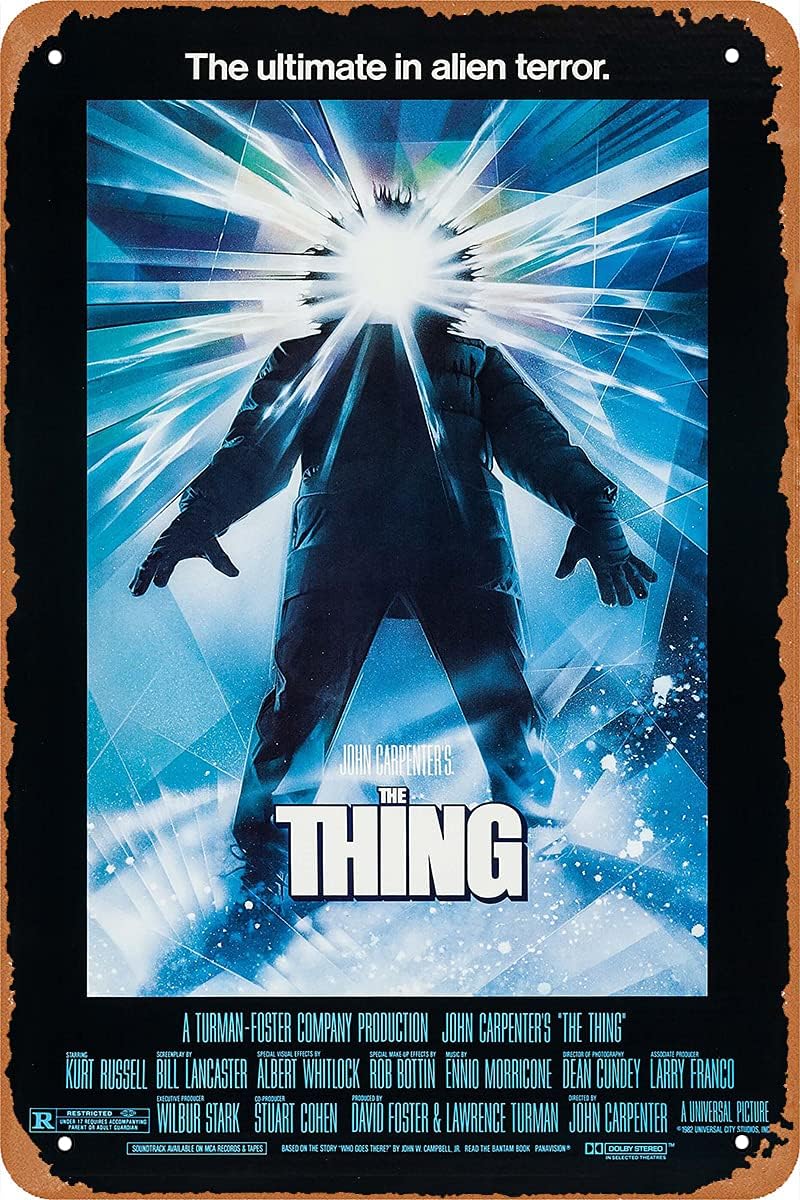 Amazon.com: The Thing (1982) Poster Metal Tin Sign Home Decor Metal ...