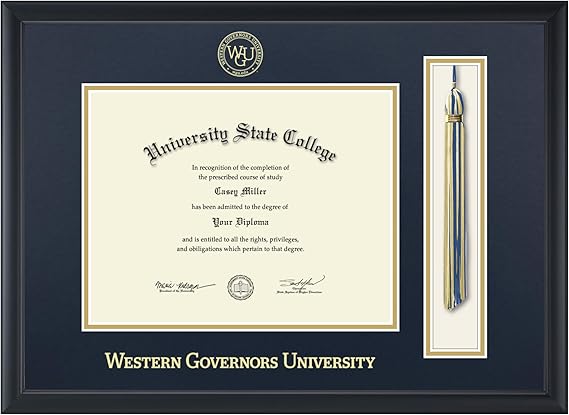Amazon.com - Framerly - Western Governors University 11" w x 8.5" h ...