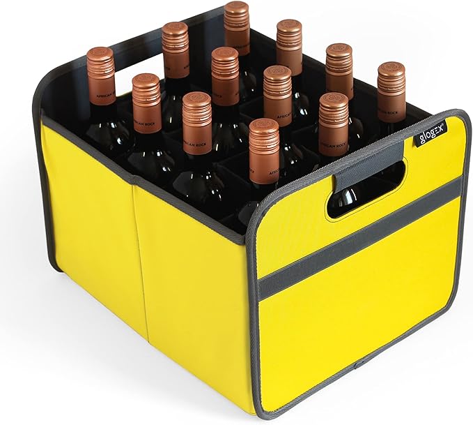 Amazon.com: Collapsible Wine Bottle Carrier - Bottle Storage Box with ...