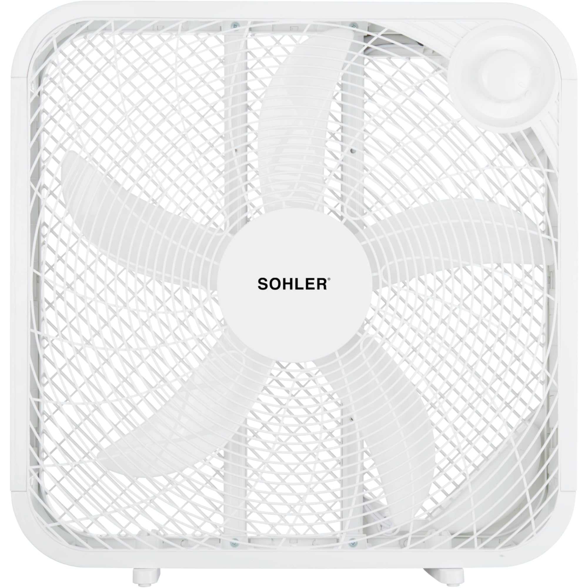 Amazon.com: SOHLER 3-Speed Box Fan For Full-Force Circulation, Upgrade ...