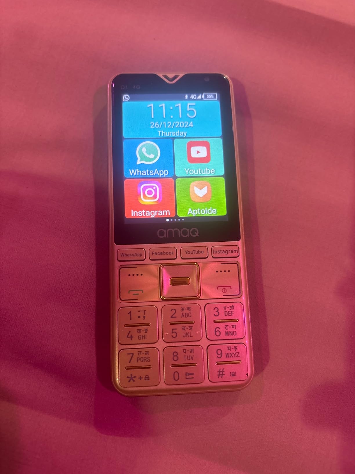 Amaq Q1 4g Touch Screen Keypad Mobile|Volte-Jio Supports|Dual SIM|2.8 ...