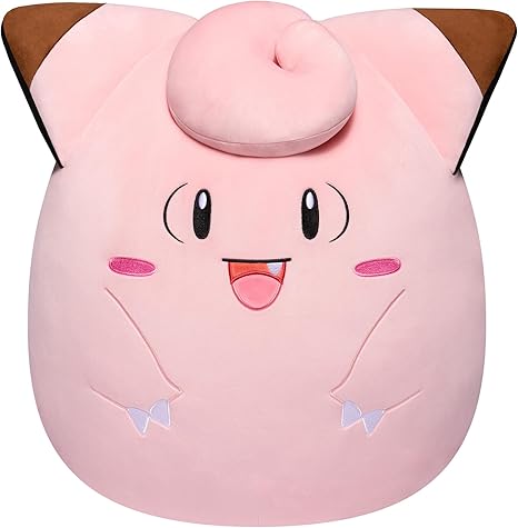 Amazon.com: Squishmallows Pokemon 20-Inch Clefairy Plush - Add Clefairy ...