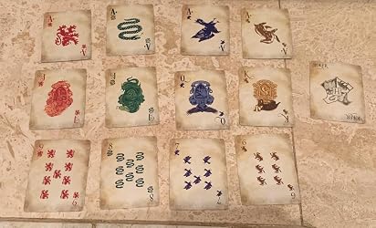 Amazon.com: Harry Potter Playing Cards with Hogwarts House Symbols ...