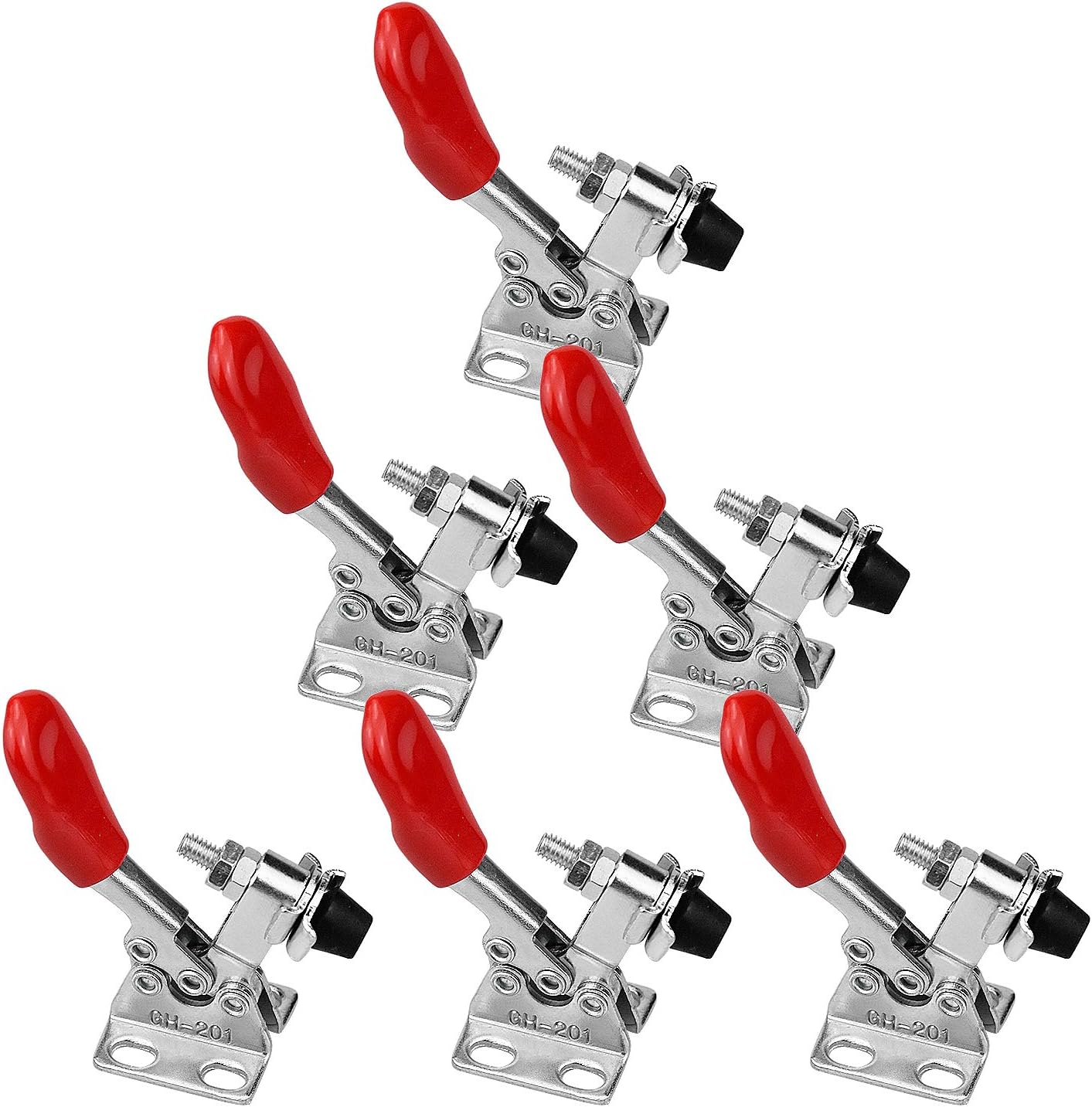 WEKON 6pcs Pince à Bascule de Fixation Rapide, Pince à Bascule de Serrage, Outil Pince à Main ...