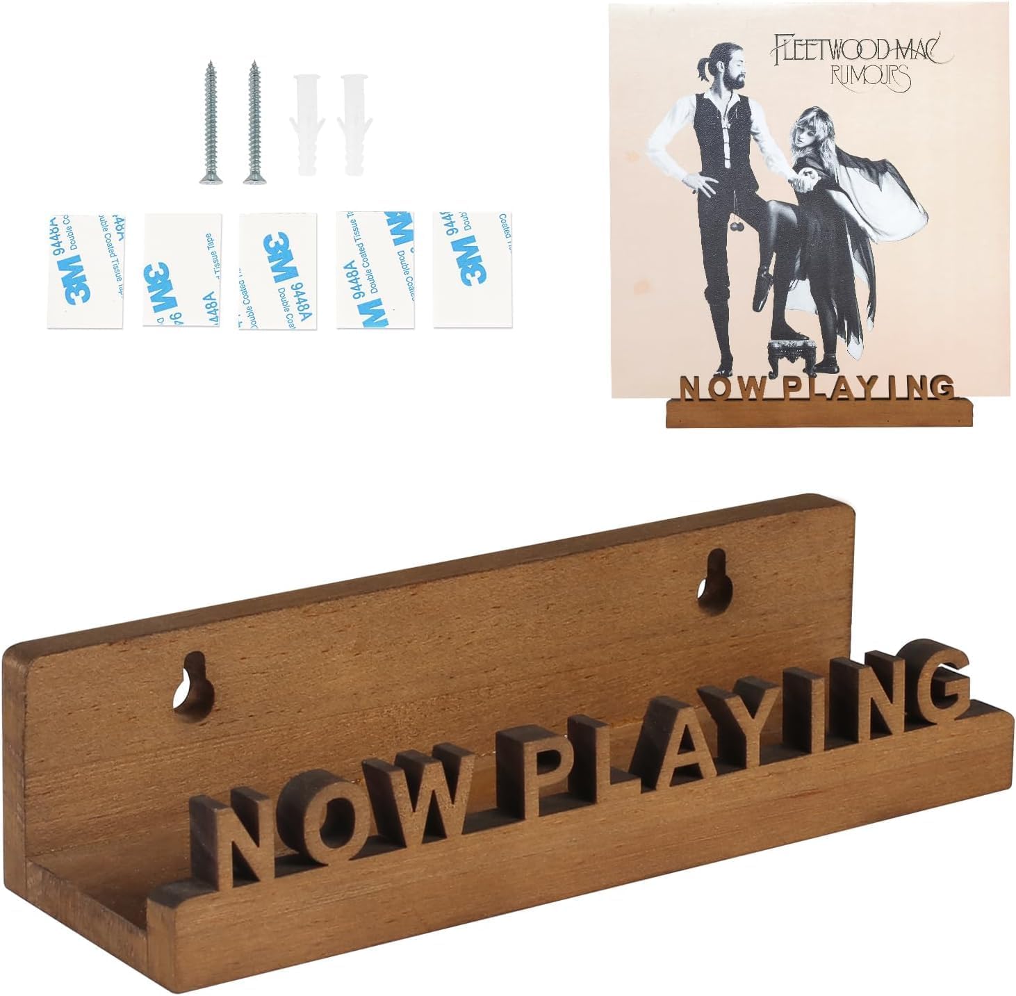 Amazon.com: Now Playing Vinyl Record Stand 12” Vinyl Record Wall Mount ...