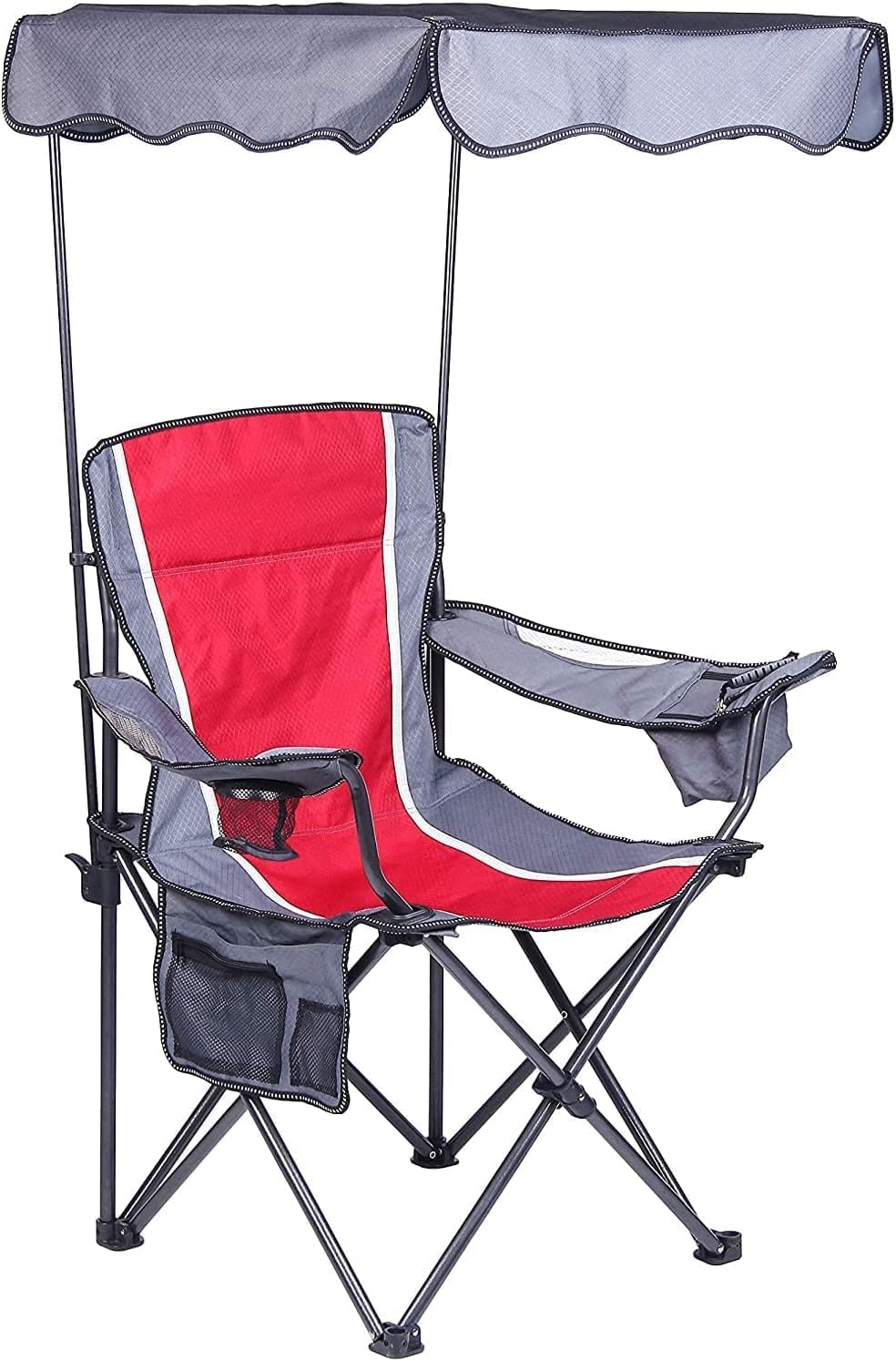 Amazon.com : CAMP SOLUTIONS Canopy Camping Chair,Beach Chair with ...