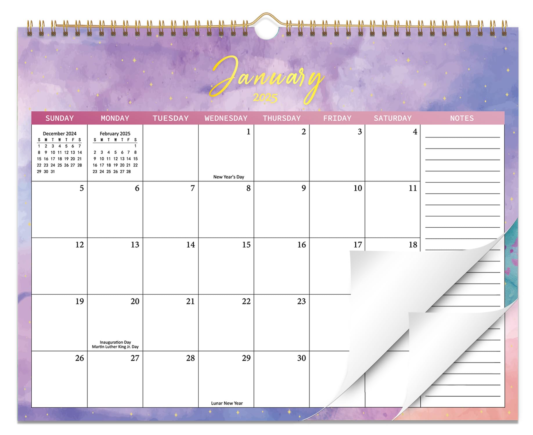 Snapklik.com : 2025 Calendar - Wall Calendar From January 2025 To ...