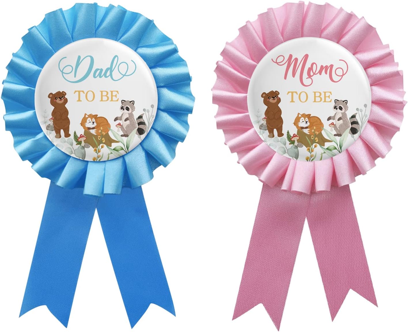 Amazon.com: WIDEIDEAL 2Pcs Mom to Be & Dad to Be Tinplate Badge Pins ...