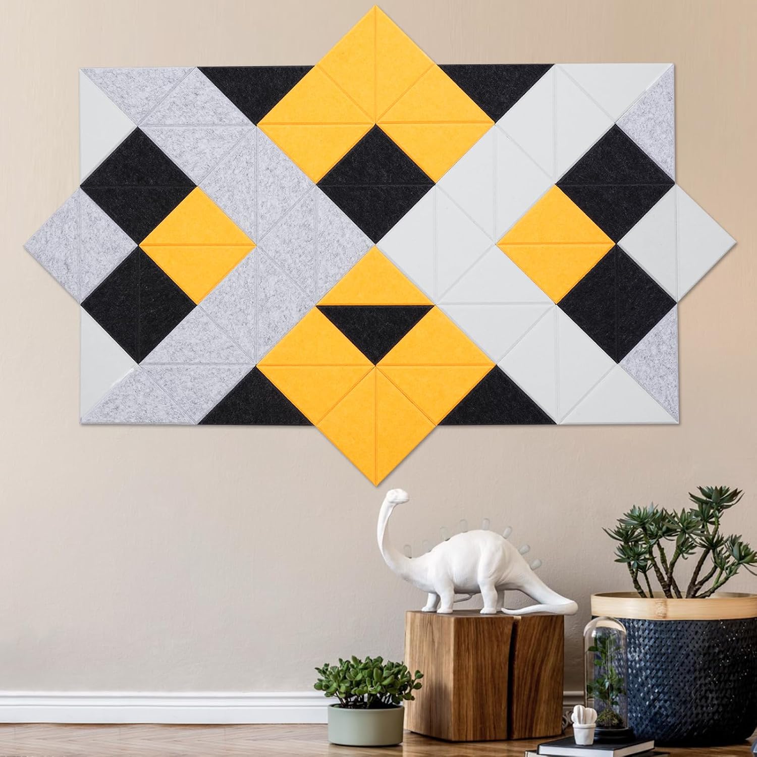 Amazon.com: Tutmyrea 64 Pack Self-Adhesive Triangular Acoustic Panels ...