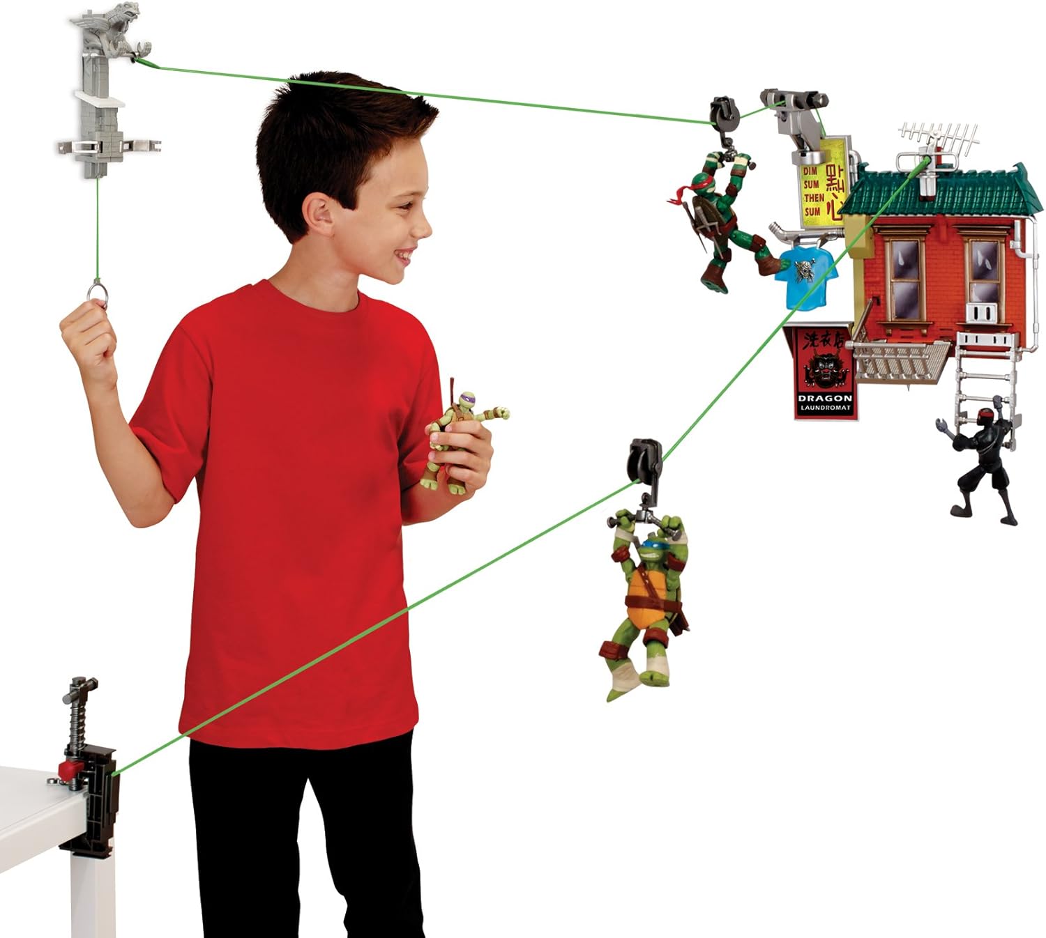 Teenage Mutant Ninja Turtles Z-Line Fire Escape Free Fall Playset ...