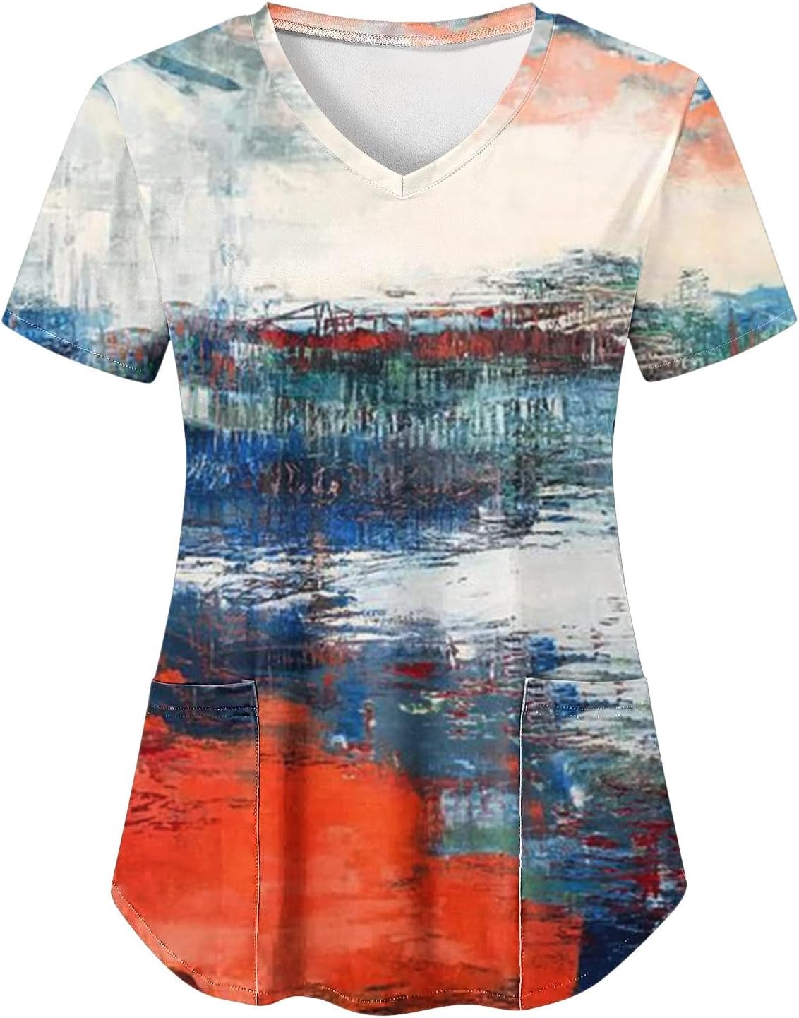 Uniforme Infirmiere Femme - Easter Scrubs for Women Bunny Eggs Printed ...