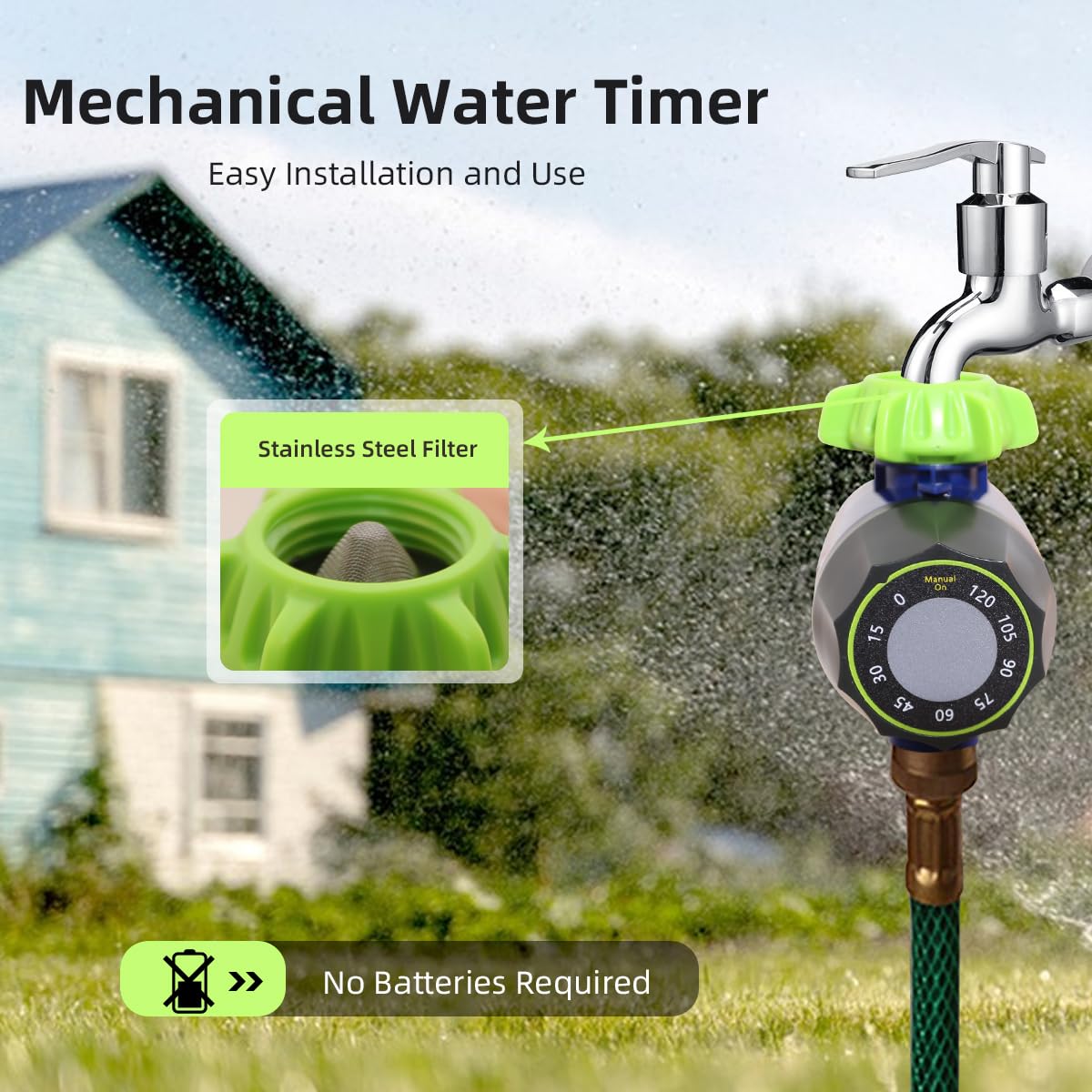 Snapklik.com : Mechanical Watering Timer For Garden Hose Waterproof ...