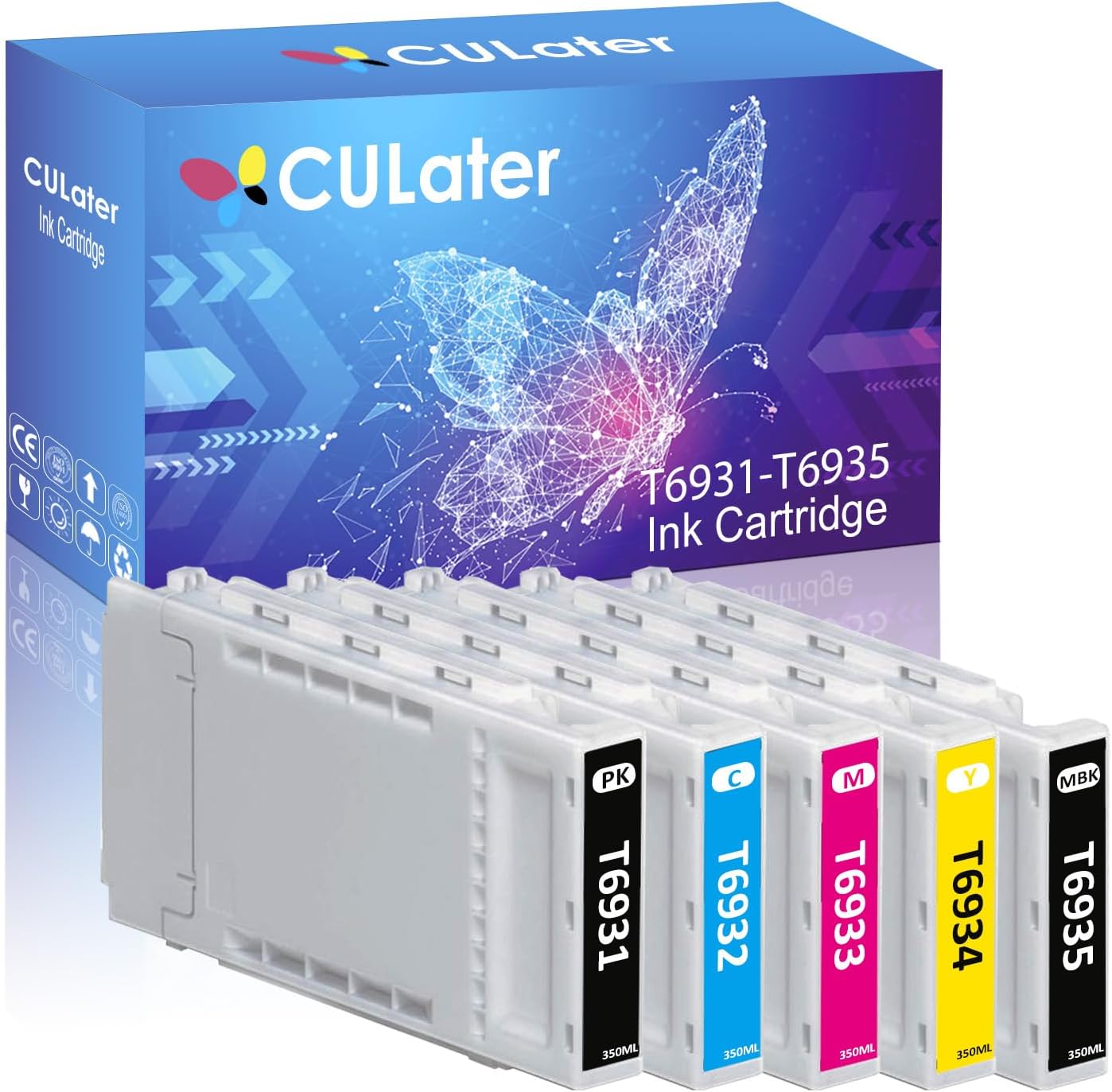 T6931 T6932 T6933 T6934 T6935 Remanufactured Ink Cartridge T693100 T693 ...